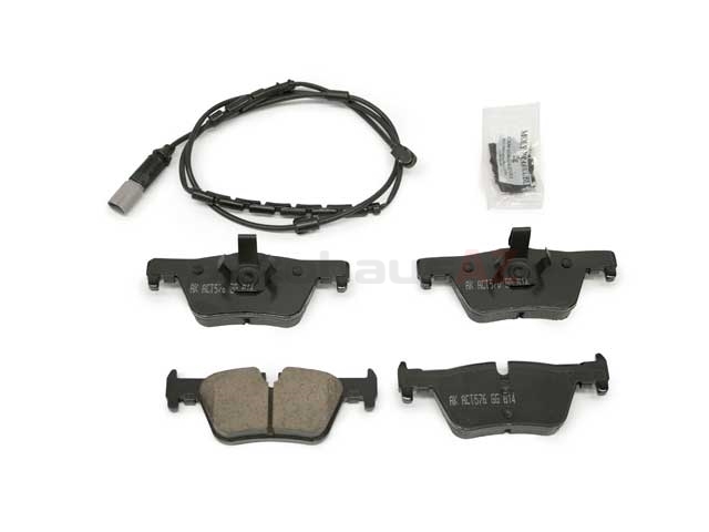 Akebono Euro 34216873093, EUR1613 Brake Pad Set; Rear - BMW ...