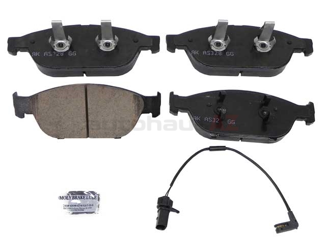 Akebono Euro 4G0698151S, EUR1549 Brake Pad Set; Front - Audi ...