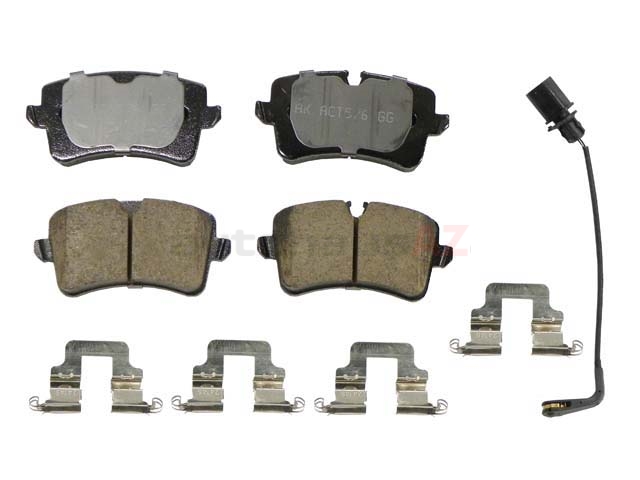 Akebono Euro 4G0698451H, EUR1547 Brake Pad Set; Rear - Audi