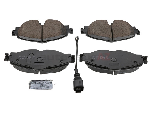 Akebono Euro 5QD698151, EUR1760 Brake Pad Set; Front - VW | 5Q0698151AM ...