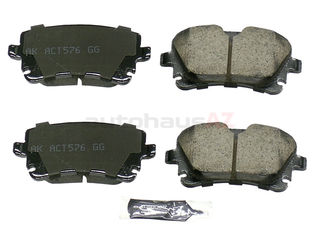 Akebono Euro 8K0698451E, EUR1018 Brake Pad Set; Rear - Audi | EUR1018B