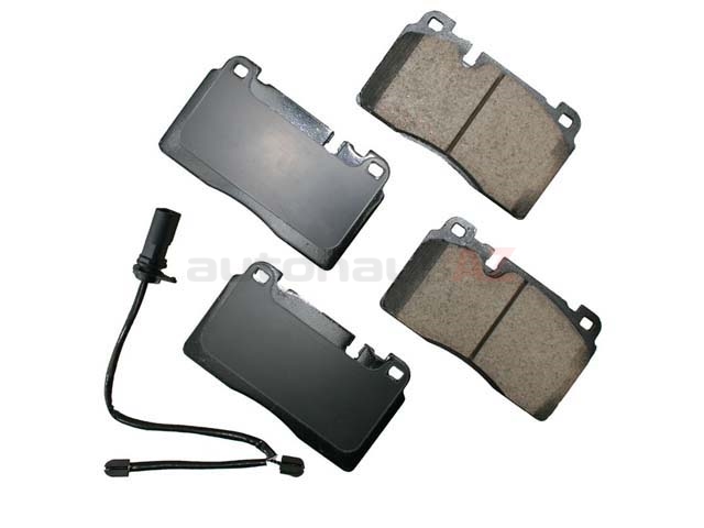 Akebono Euro 8R0698151AD, EUR1663A Brake Pad Set; Front - Audi ...