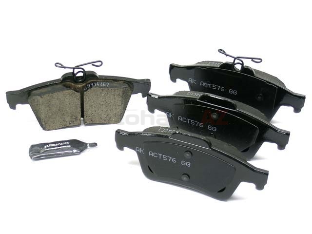 Akebono Euro C2P17595, EUR1095 Brake Pad Set; Rear - Jaguar | C2P26112