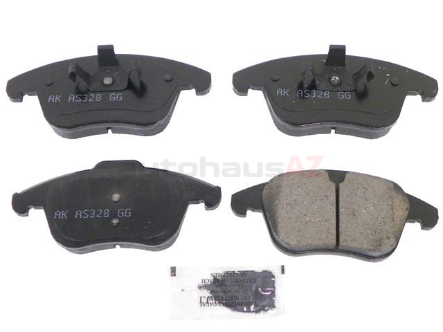 Akebono Euro LR004936, EUR1306 Brake Pad Set; Front - Land Rover ...