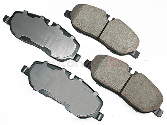 Akebono Euro LR019618, EUR1098 Brake Pad Set; Front - Land Rover ...