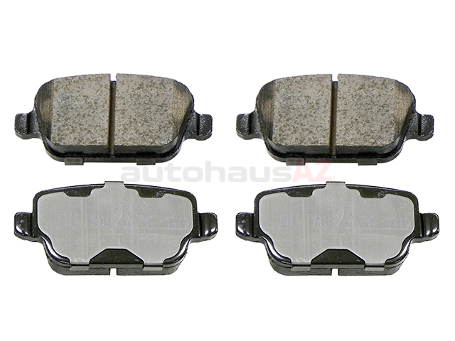 Akebono Euro LR023888, EUR1314 Brake Pad Set; Rear - Land Rover | 30671576