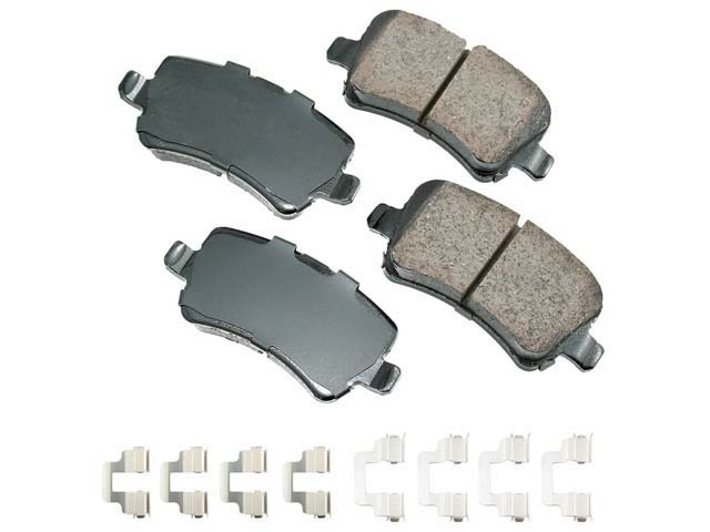 Akebono Euro LR043285, EUR1307 Brake Pad Set; Rear - Land Rover | EUR1307A
