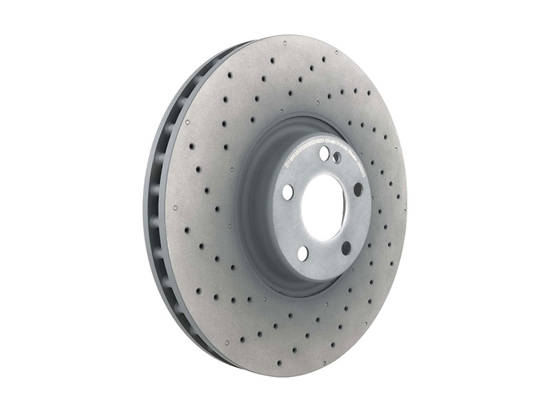 Brembo 0004212312, 09D52413 Disc Brake Rotor; Front; Vented & Cross ...