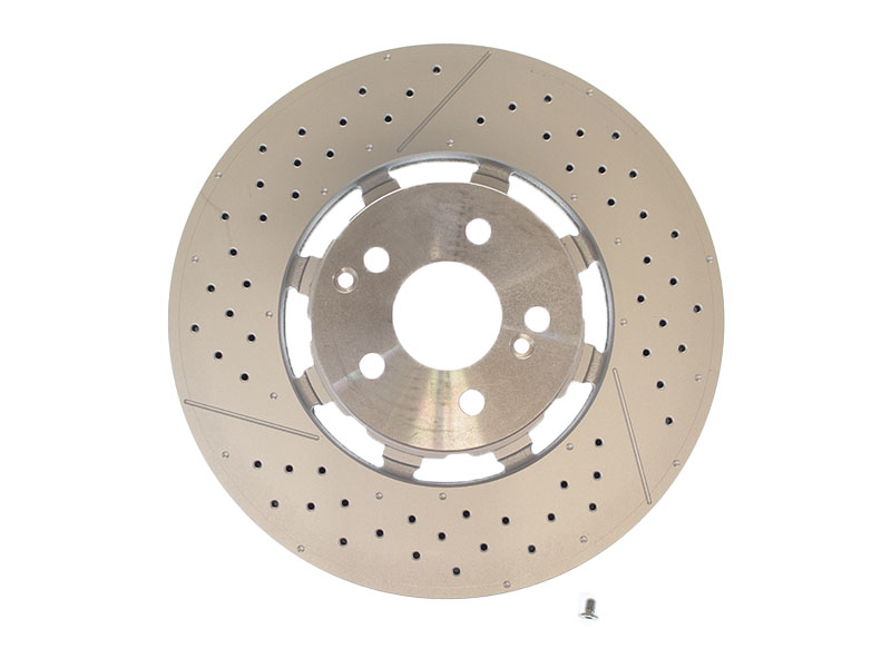 Brembo 2124210512, 09A94533 Disc Brake Rotor; Front Cross-Drilled ...
