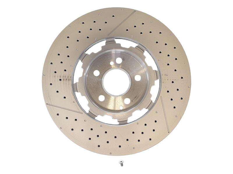 Brembo 2124210512, 09A94533 Disc Brake Rotor; Front Cross-Drilled ...