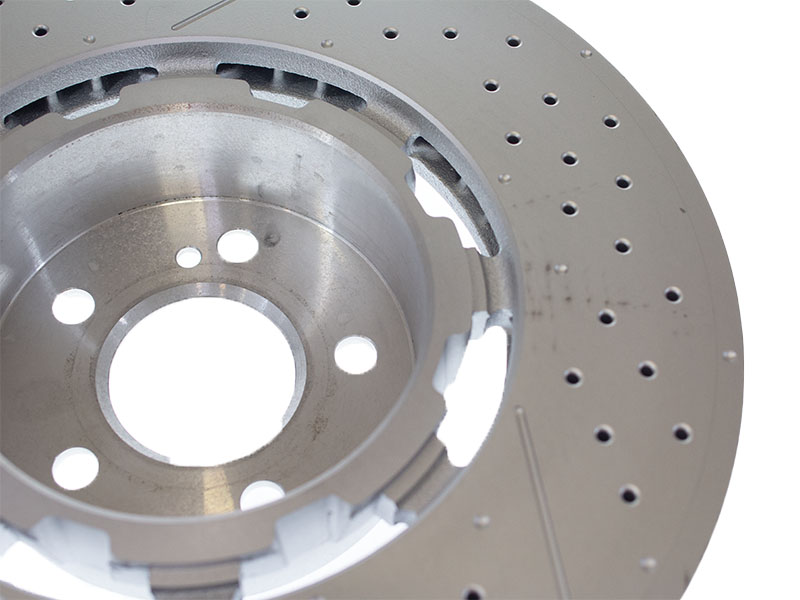 Brembo 2124210512, 09A94533 Disc Brake Rotor; Front Cross-Drilled ...