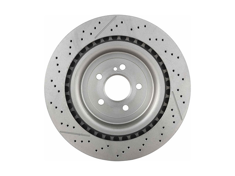 Brembo 2314230212, 09B87911 Disc Brake Rotor; Rear Cross-Drilled - Mercedes