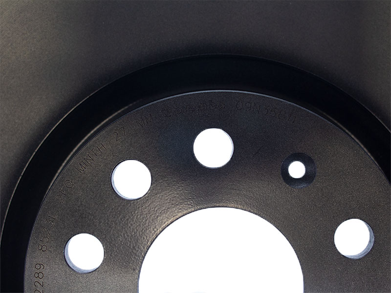 Brembo 3QF615301F, 09N36811 Disc Brake Rotor; Front - VW | 3QF615301C