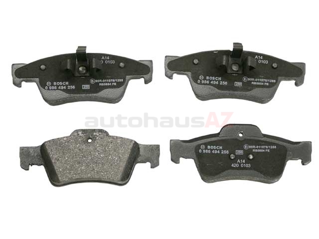 Bosch Euroline 1644202720, 0986494256 Brake Pad Set - Mercedes