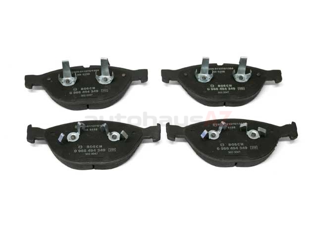 Bosch Euroline 34112284065, 0986494349 Brake Pad Set - BMW