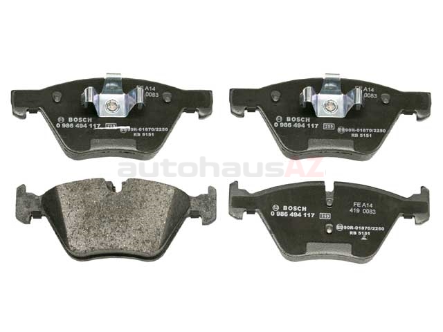 Bosch Euroline 34116771868, 0986494117 Brake Pad Set