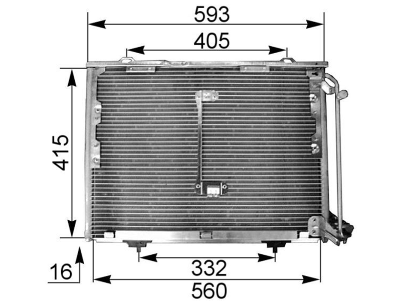 Mahle Behr 351036014 A/C Condenser - Mercedes | 2028300570 2028300870 ...