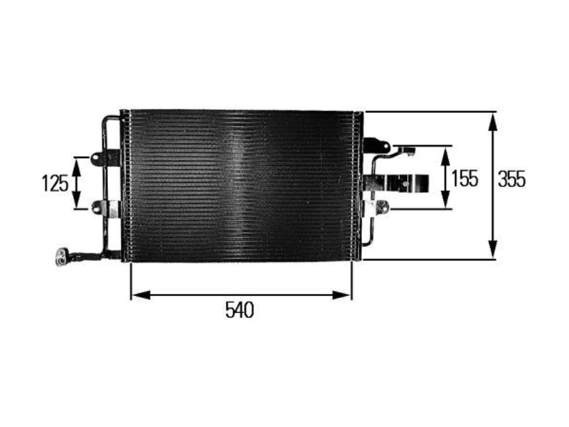 Mahle Behr 351037651, 70816114NA A/C Condenser - VW | 1C0820411 ...