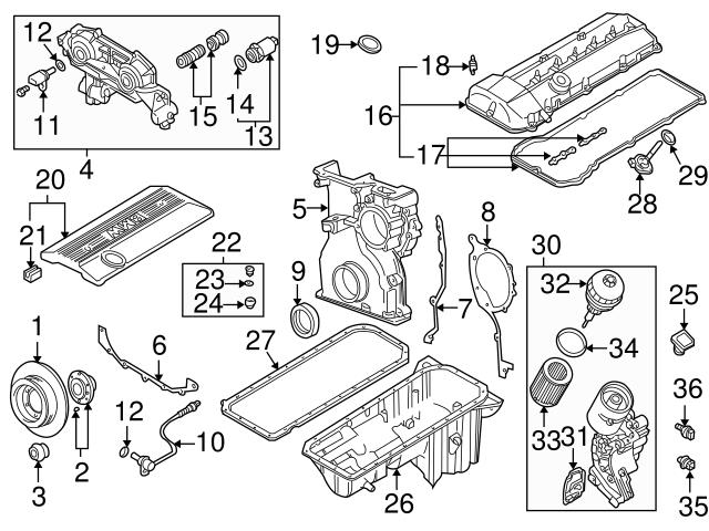 Genuine BMW 11127526445 Valve Cover; Upper - BMW | 11121710781