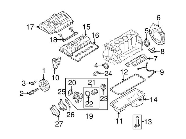 Genuine BMW 11127531558 Engine Cover Bracket - BMW