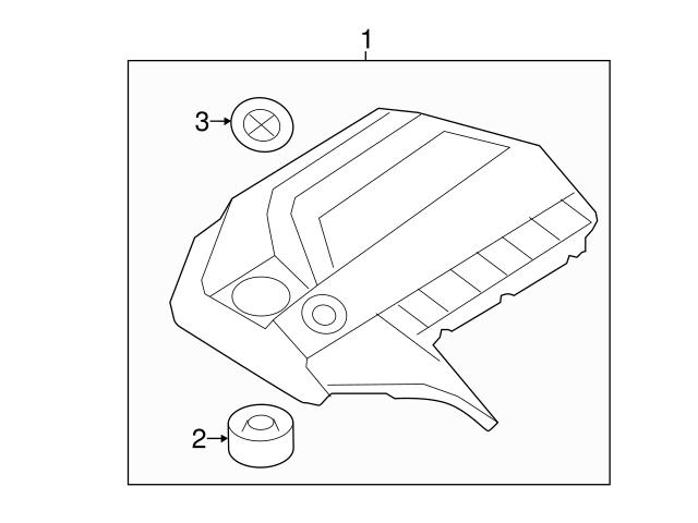 Genuine BMW 11127607447 Valve Cover Trim Cap - BMW | 11127588093