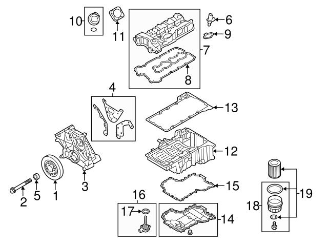 Genuine BMW 11127636612 Valve Cover; Left - BMW | 11127603653