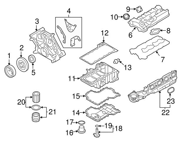 Genuine BMW 11127647074 Oil Filler Tube - BMW