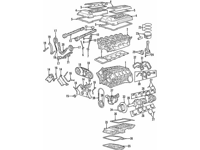 Genuine BMW 11211702147 Thrust Washer; Upper - BMW | 11211736253