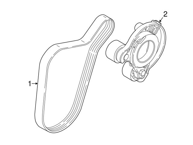 Genuine BMW 11287634197 Belt Tensioner Assembly - BMW