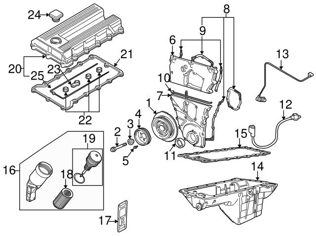 Genuine BMW 11421715960 Oil Filter Housing Cover - BMW | 11421743303