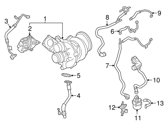 Genuine BMW 11427934654 Turbocharger Oil Line; Right - BMW | 11422678729