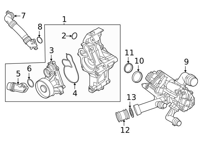 Genuine BMW 11518482251 Water Pump - BMW