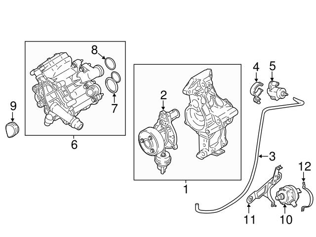 Genuine BMW 11518663248 Auxiliary Water Pump - BMW