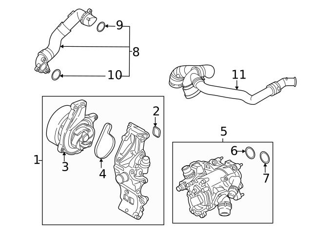 Genuine BMW 11518678905 Water Pump - BMW