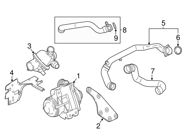 Genuine BMW 11537580626 Engine Coolant Thermostat Bracket - BMW