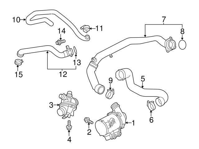 Genuine BMW 11537649304 Coolant Pipe - BMW