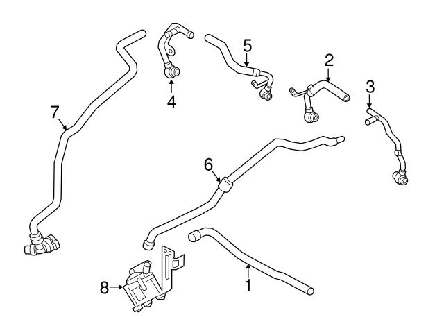 Genuine BMW 11537848379 Coolant Hose - BMW