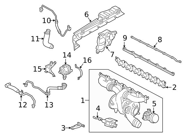 Genuine BMW 11538650087 Turbocharger Coolant Line - BMW