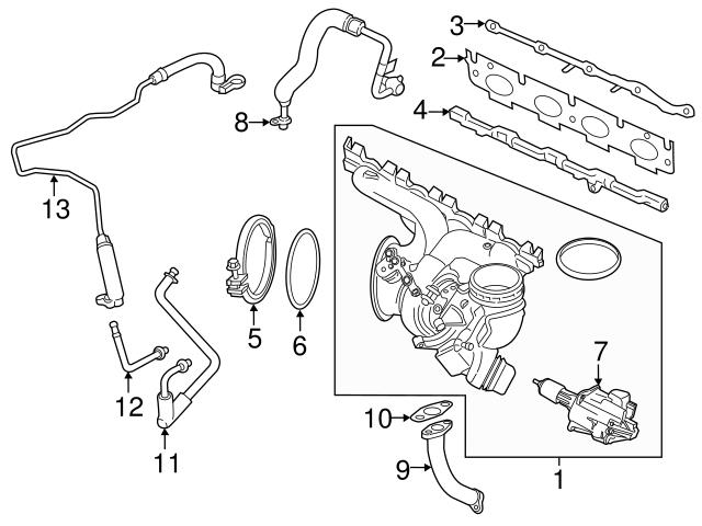Genuine BMW 11538687749 Turbocharger Coolant Line - BMW | 11537617533