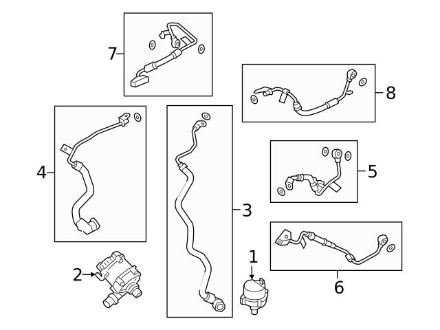 Genuine BMW 11539896893 Turbocharger Coolant Line; Rear Left - BMW