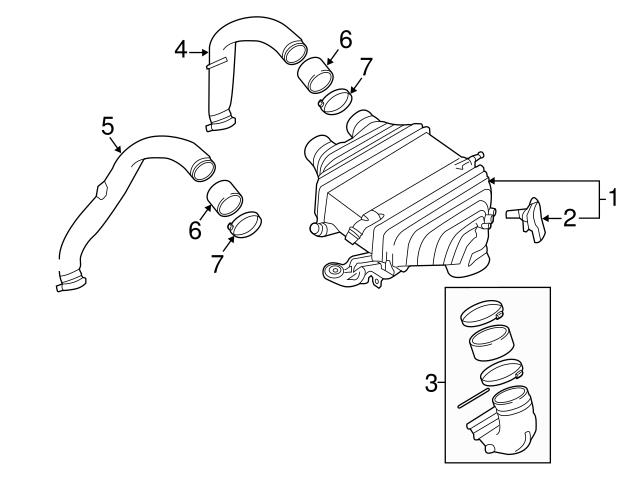 Genuine BMW 11617846245 Turbocharger Intercooler Pipe; Left, Right - BMW