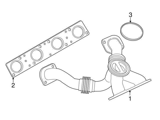 Genuine BMW 11627589106 Exhaust Manifold Gasket; Left, Right - BMW