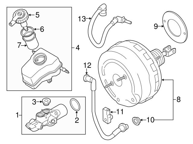 Genuine BMW 11667603609 Brake Vacuum Hose - BMW