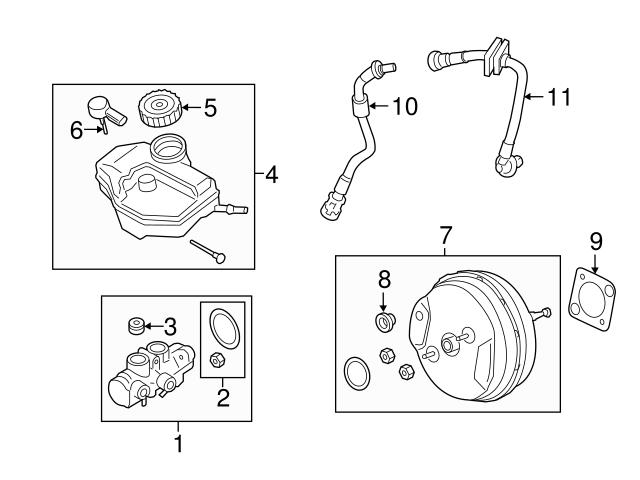 Genuine BMW 11668605130 Brake Vacuum Hose; Front - BMW | 11665A09C64