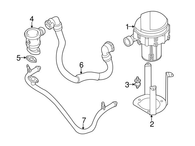 Genuine BMW 11721406708 Air Pump Hose - BMW