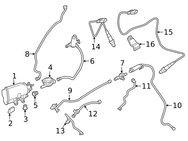 Genuine BMW 11788631047 Oxygen Sensor; Front Upper, Front - BMW
