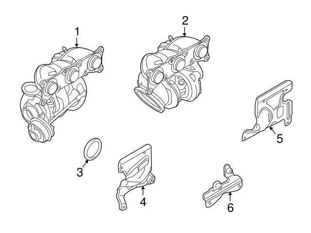 Genuine BMW 11797558905 Exhaust Heat Shield; Rear - BMW
