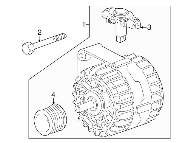 Genuine BMW 12311407707 Alternator Pulley - BMW