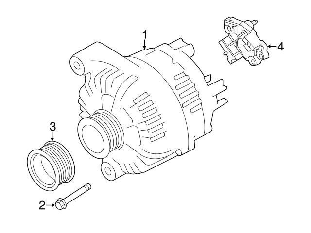 Genuine BMW 12317540657 Voltage Regulator - BMW | 12317542530