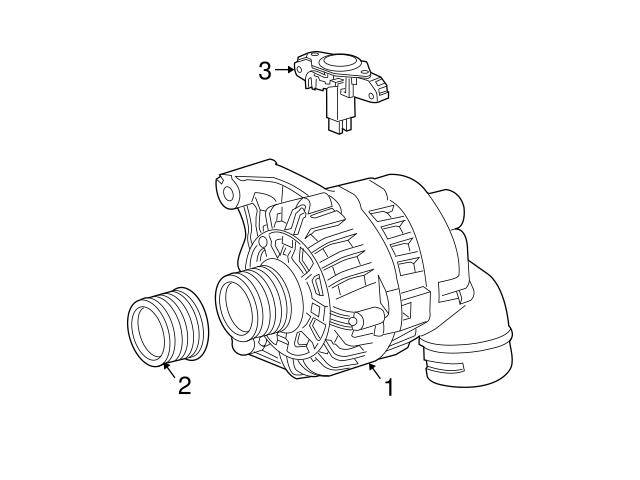 Genuine BMW 12317541694 Alternator - BMW | 12317519721 12317519723 ...